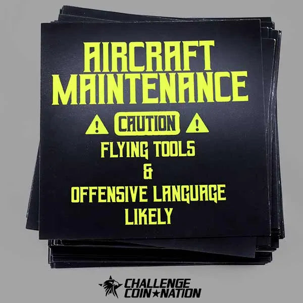 Aircraft Maintenance MX Sticker | Challenge Coin Nation