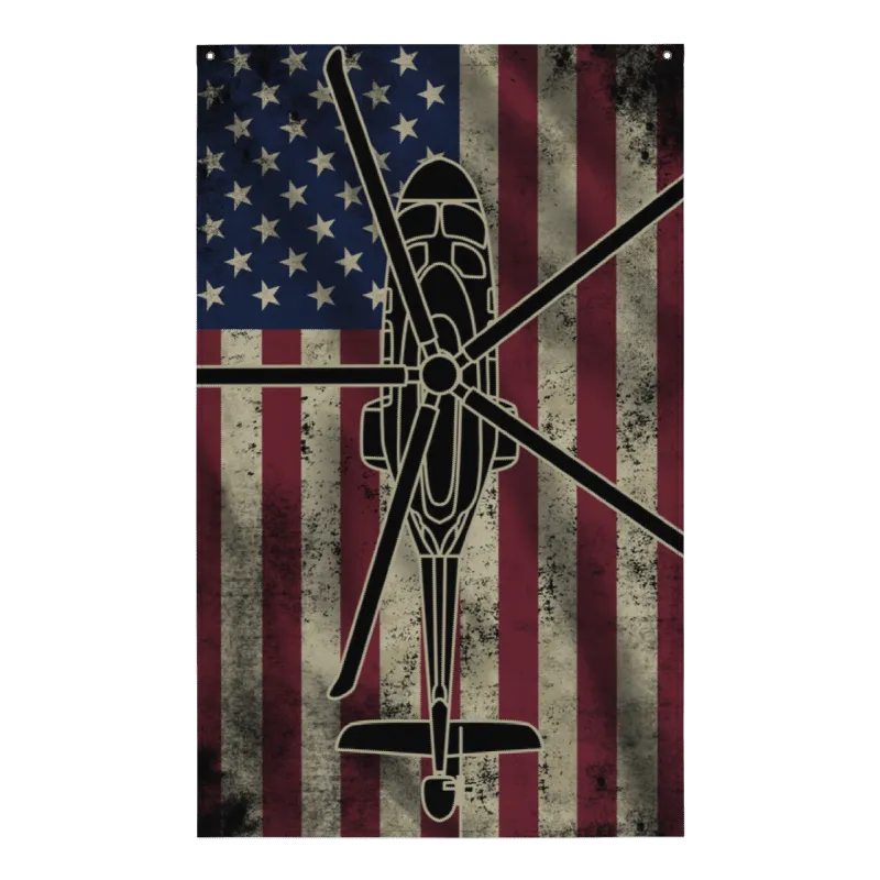 AW-139 Helicopter Flag | Challenge Coin Nation