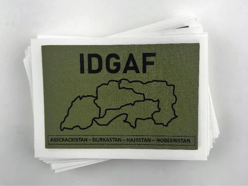 IDGAF Sticker | Challenge Coin Nation