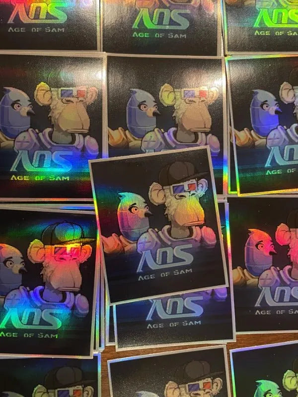 Age of SAM (AOS) Sticker - Shimmer Effect | Challenge Coin Nation