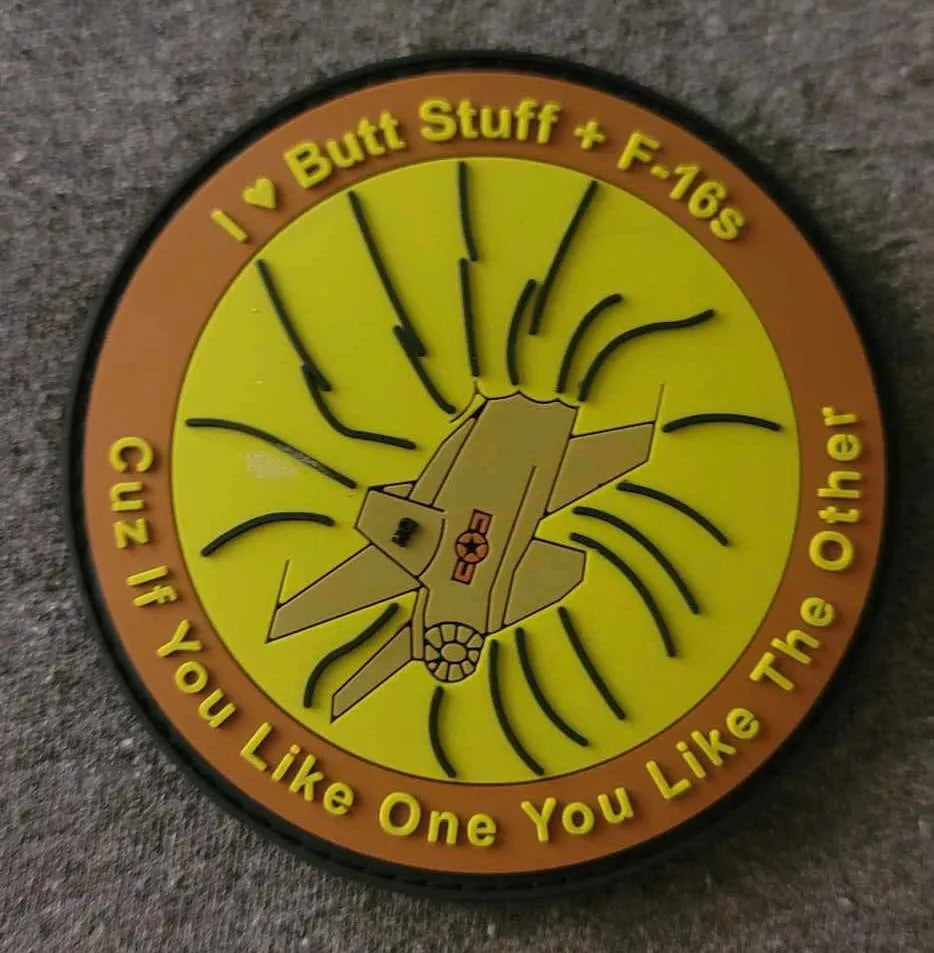 F-16 "Butt Stuff" Morale Patch– Challenge Coin Nation