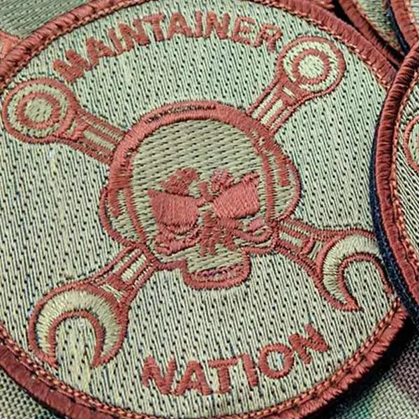 Maintainer Nation OD Green Embroidered Patch | Challenge Coin Nation
