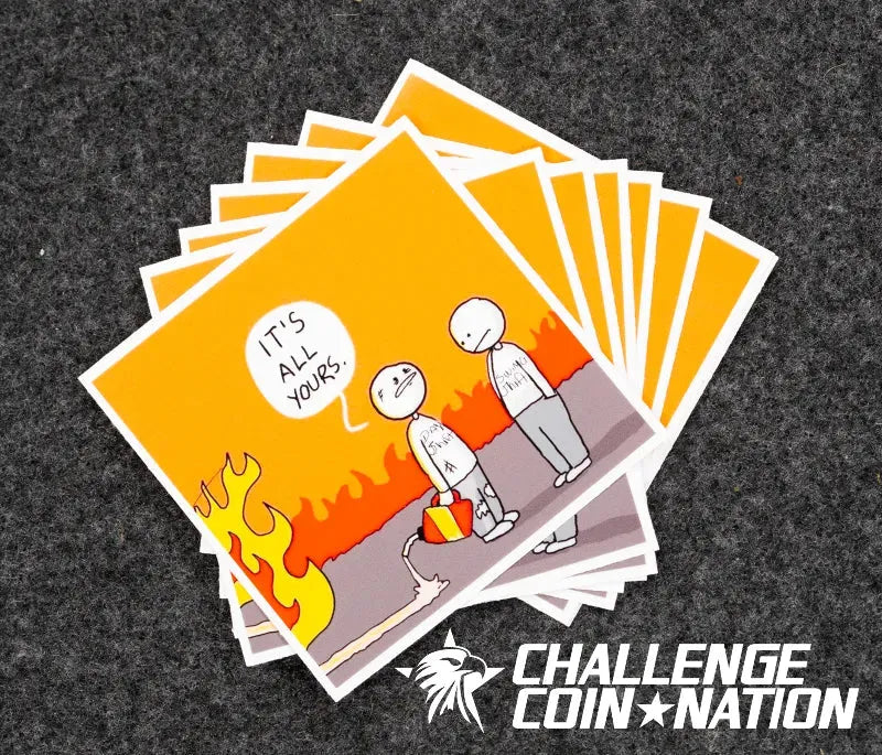 Shift Change Sticker | Challenge Coin Nation